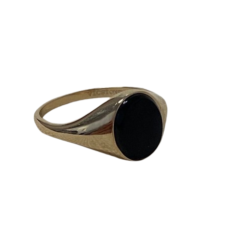 Bold Onyx Signet Ring – cherrygemssg