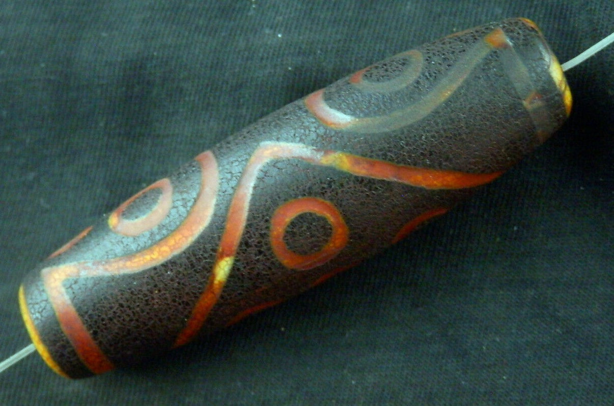 Authentic Natural Tibetan Dragon Vein Dzi 11Eyed Bead – cherrygemssg